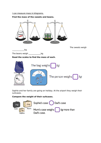 Year 2 Measurement Pack | Teaching Resources