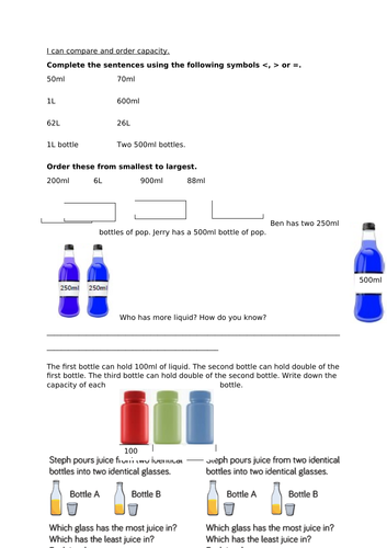 Year 2 Measurement Pack | Teaching Resources