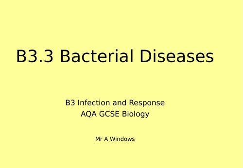 B3 Infection and Response - AQA GCSE Biology (9-1) | Teaching Resources