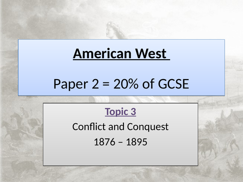American West revision | Teaching Resources