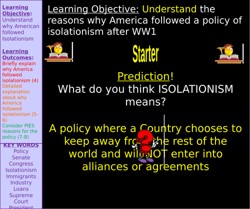 USA 1920-1973 AQA GCSE History 1920s | Teaching Resources