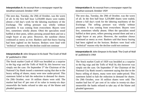 USA 1920-1973 AQA GCSE History 1930s | Teaching Resources