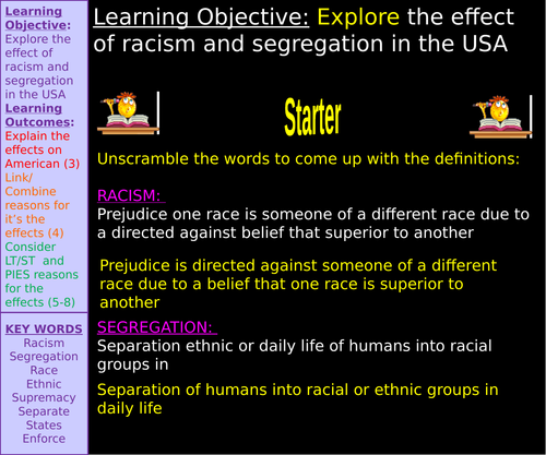 USA 1920-1973 AQA GCSE History Post War | Teaching Resources
