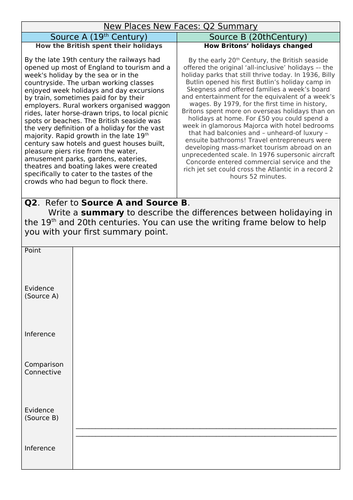 TRAVEL WRITING MINI ENGLISH LANGUAGE PAPER 2 Q 2 SUMMARY KS3 & 4 ...
