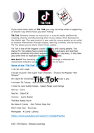 Tik Tok Resource | Teaching Resources