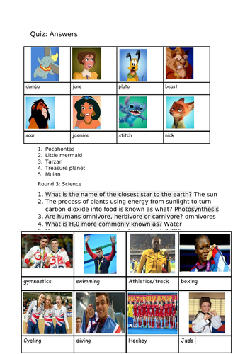 Quiz for kids | Teaching Resources