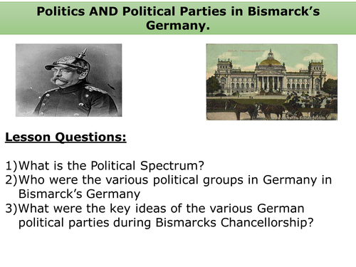German Political Parties 1871 - 1890 | Teaching Resources