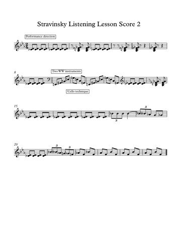 EDEXCEL A Level Music The Rite of Spring COMPLETE | Teaching Resources