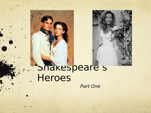 Shakespeare Heroes and Villains SOW | Teaching Resources