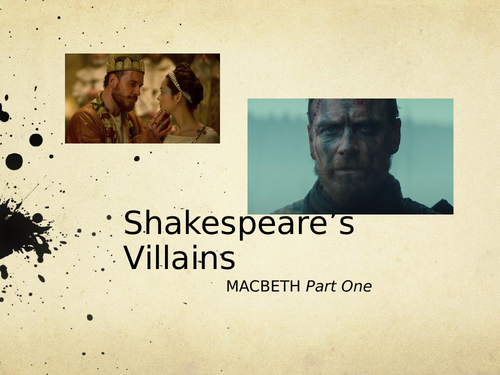 Shakespeare Heroes and Villains SOW | Teaching Resources