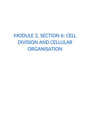 OCR Biology A-Level Complete Notes | Teaching Resources