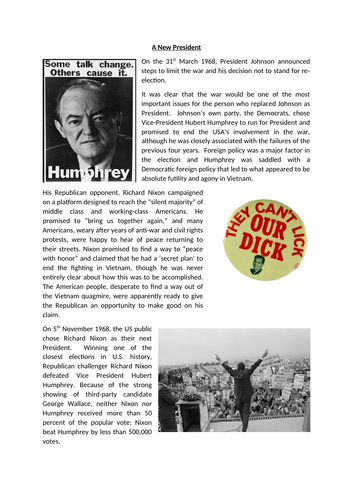 Richard M. Nixon: US President | Teaching Resources