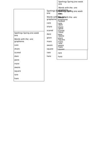 Spelling pack for year 1 | Teaching Resources