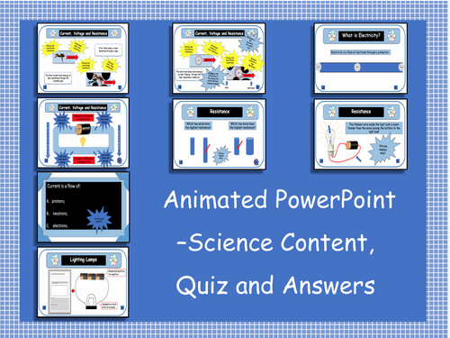 Current, Voltage and Resistance Explained Distance or Homeschool for ...