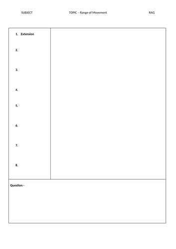 GCSE PE - 24 REVISION TOPIC SHEETS FULL SPEC | Teaching Resources