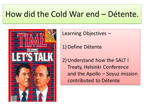 Detente - COLD WAR - background, causes, examples and exam question ...