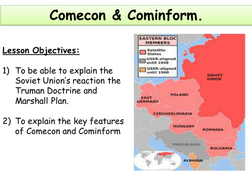 COMECON and COMINFORM - Including Source Activity Sheet | Teaching ...