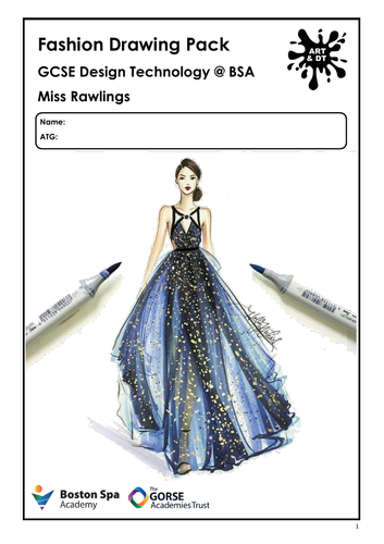 KS4 Fashion Drawing and Annotation Pack | Teaching Resources