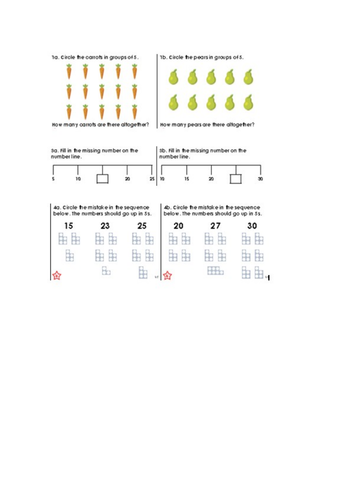 Maths Planning - White Rose - Place Value to 50 - Counting in 5s ...