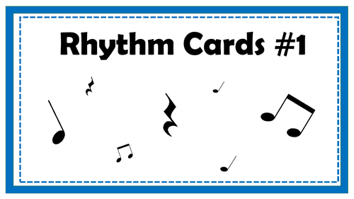 Music Rhythm Cards #1 | Teaching Resources