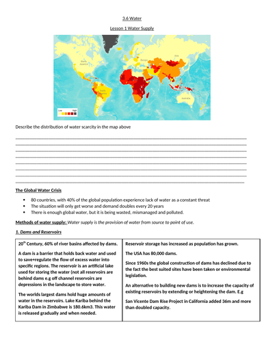 Entire IGCSE Geography Course Worksheets (Cambridge) 73 Worksheets ...