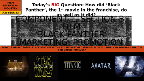 EDUQAS AS/A2 THE COMPLETE BLACK PANTHER UNIT (INDUSTRY AND CONTEXTS ...