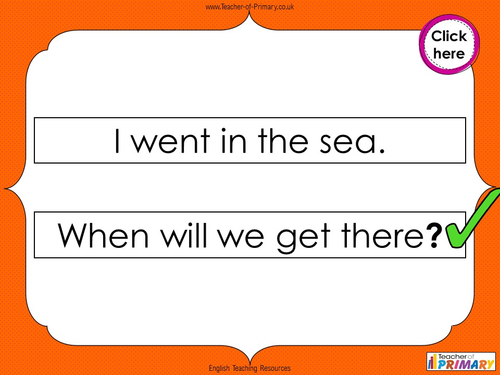 Question Marks - Year 1 | Teaching Resources