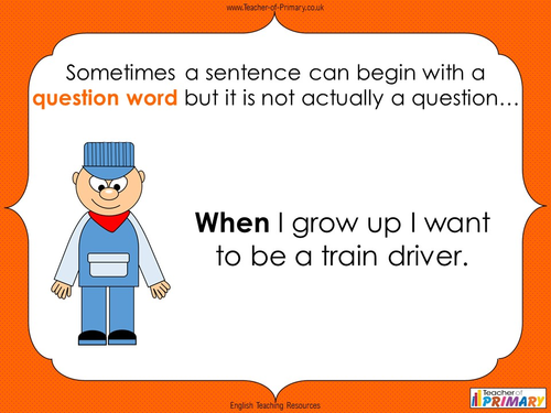 Question Marks - Year 1 | Teaching Resources