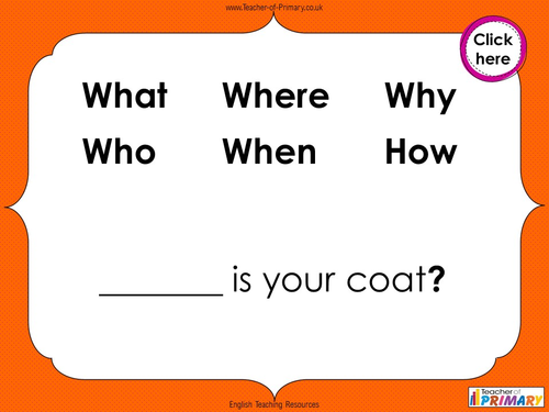 Question Marks - Year 1 | Teaching Resources