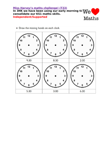 Early morning activities - Year 3 | Teaching Resources