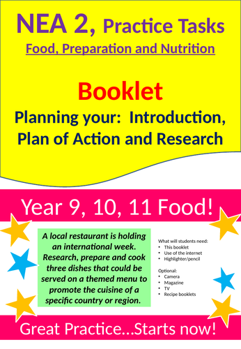 Nea 2 Food Workbooks - Introduction, Plan of Action for Research and ...