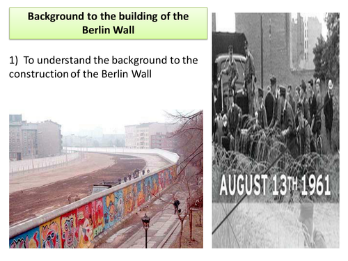 Background to the Berlin Wall - Including source activity sheet and ...
