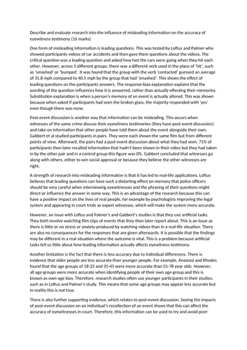 Psychology Memory 16 Marker Example Essays Bundle | Teaching Resources Psychology Memory 16 Marker Example Essays Bundle | Teaching Resources