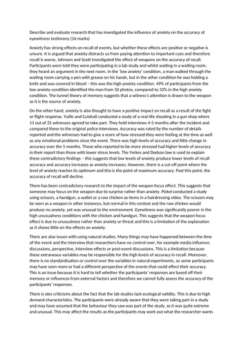 Psychology Memory 16 Marker Example Essays Bundle | Teaching Resources Psychology Memory 16 Marker Example Essays Bundle | Teaching Resources