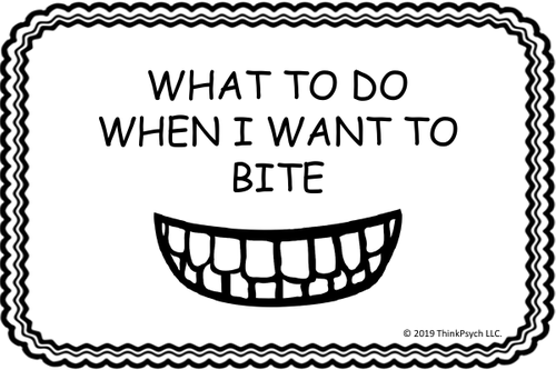 How to Stop Biting Social Story Narrative With Visuals | Teaching Resources