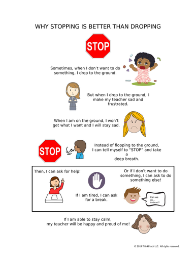 How to Stop Dropping and Flopping Social Story Narrative with Visuals ...