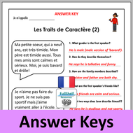 French Describing Character Worksheets | Teaching Resources