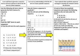Quadratic Sequence Power point and Worksheet (with answers) | Teaching ...