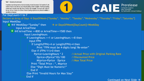 Prerelease Computer Science Mayjune 2020 Task 1 1 Teaching Resources 