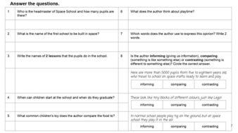 Space School Non-Chronological Report KS2 | Teaching Resources