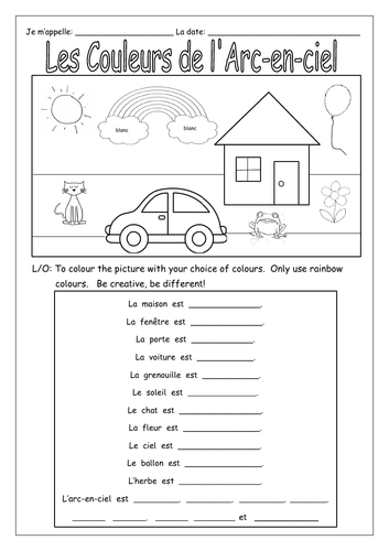 FRENCH - COLOURS - RAINBOW | Teaching Resources