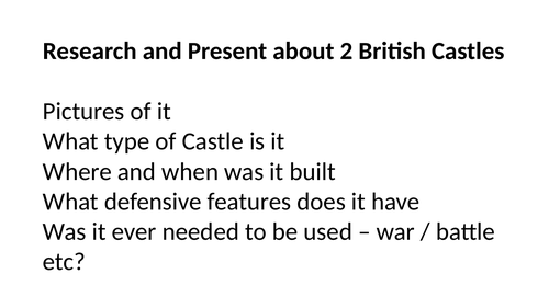 Defending a castle - year 7 history | Teaching Resources