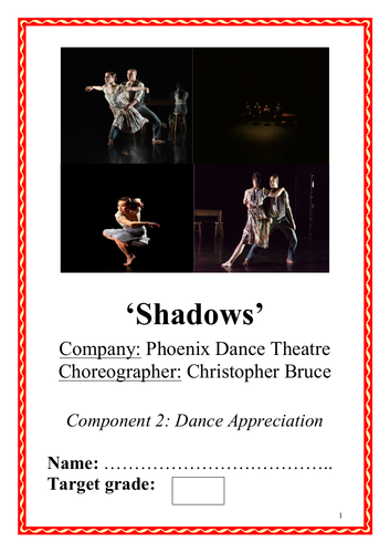 AQA GCSE Dance - Shadows | Teaching Resources AQA GCSE Dance - Shadows | Teaching Resources