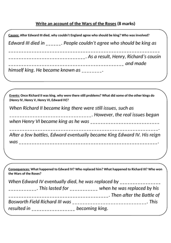 The Wars of the Roses | Teaching Resources