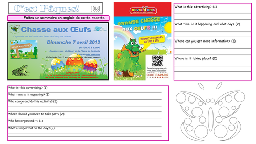 French Easter Booklets | Teaching Resources