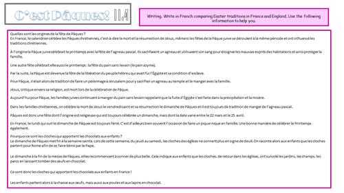 French Easter Booklets | Teaching Resources