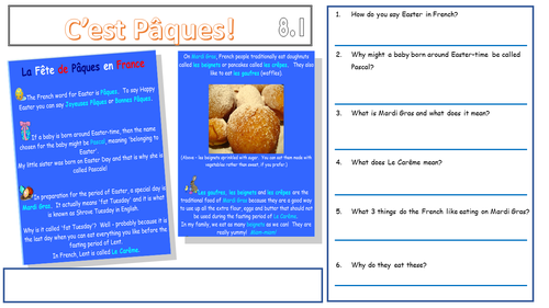 French Easter Booklets | Teaching Resources