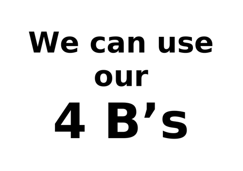 Cbeebies 4Bs posters | Teaching Resources