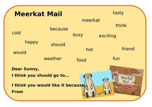 Meerkat Mail Postcard | Teaching Resources