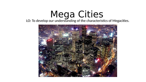 Megacities self study video lesson | Teaching Resources